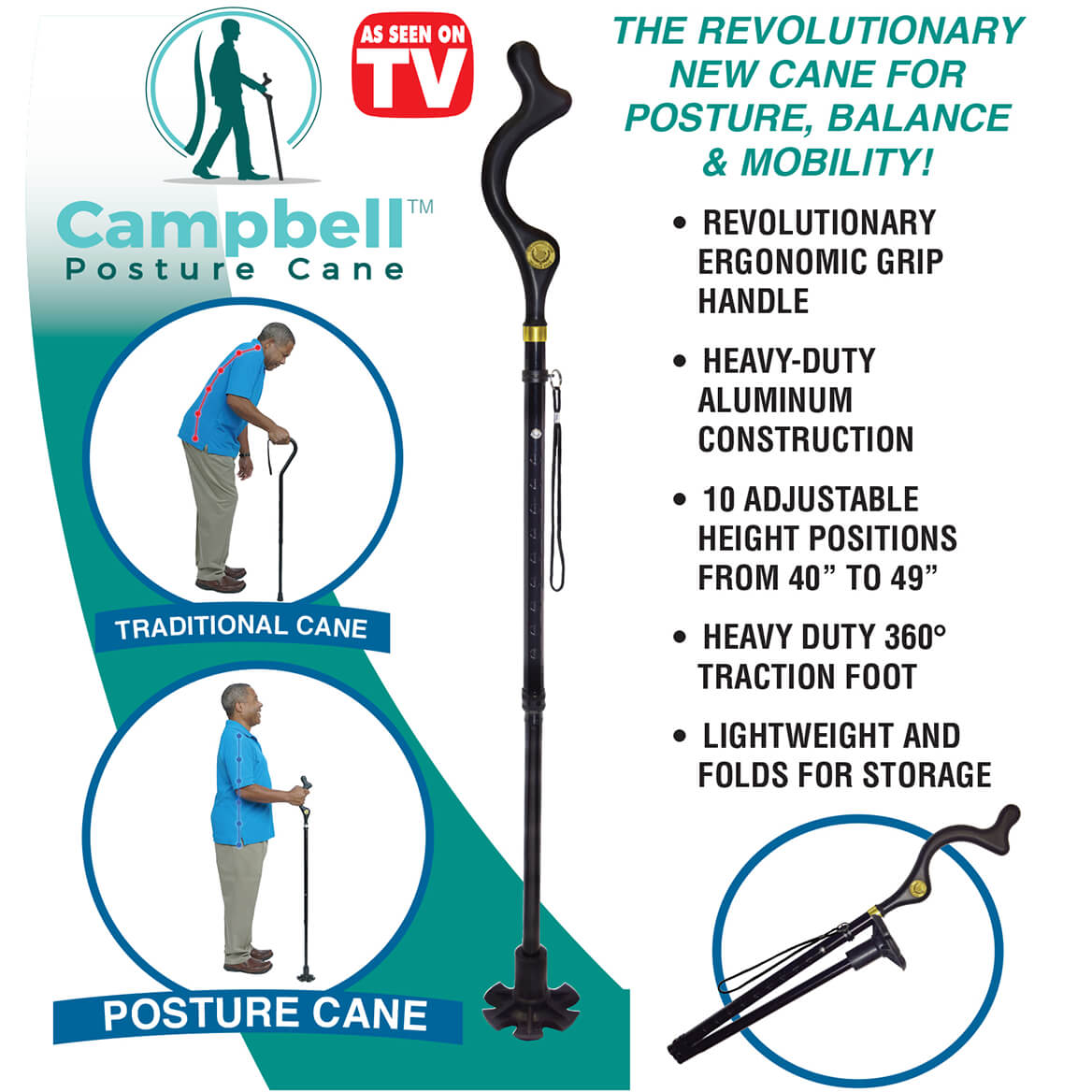 As Seen on TV Campbell Posture Cane