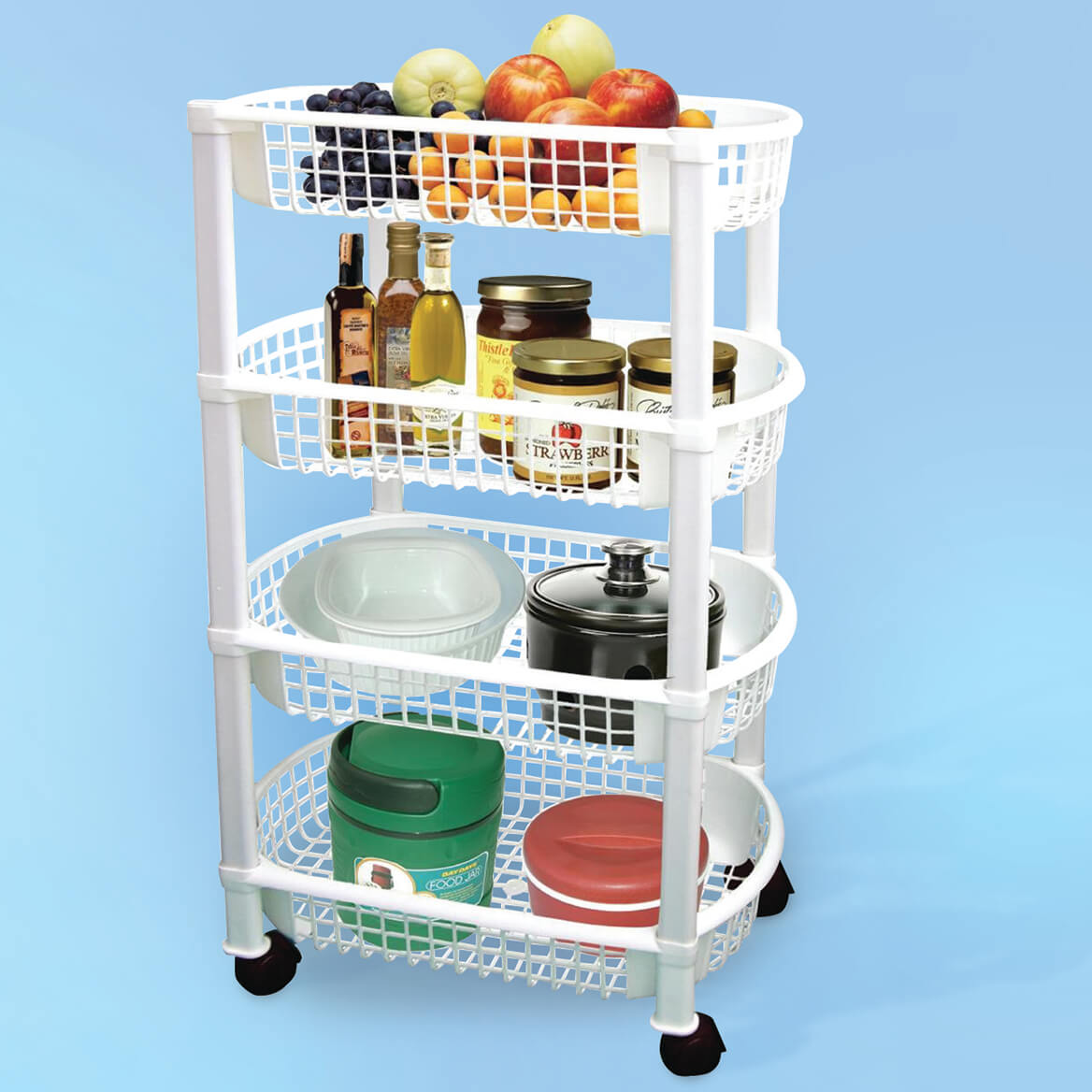 4 Tier Rolling Cart