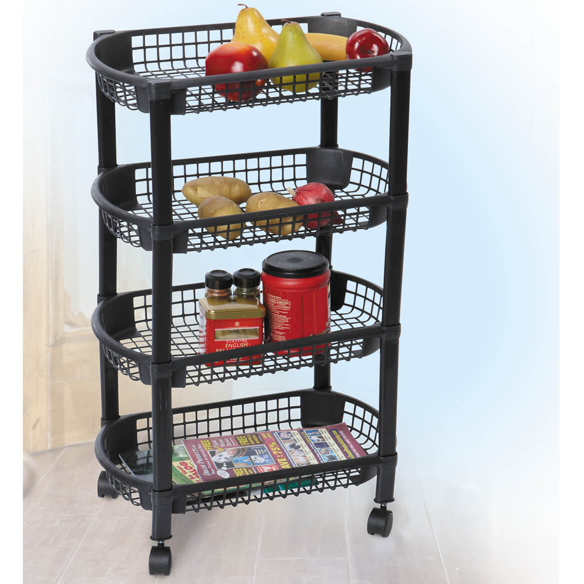 4 Tier Rolling Cart