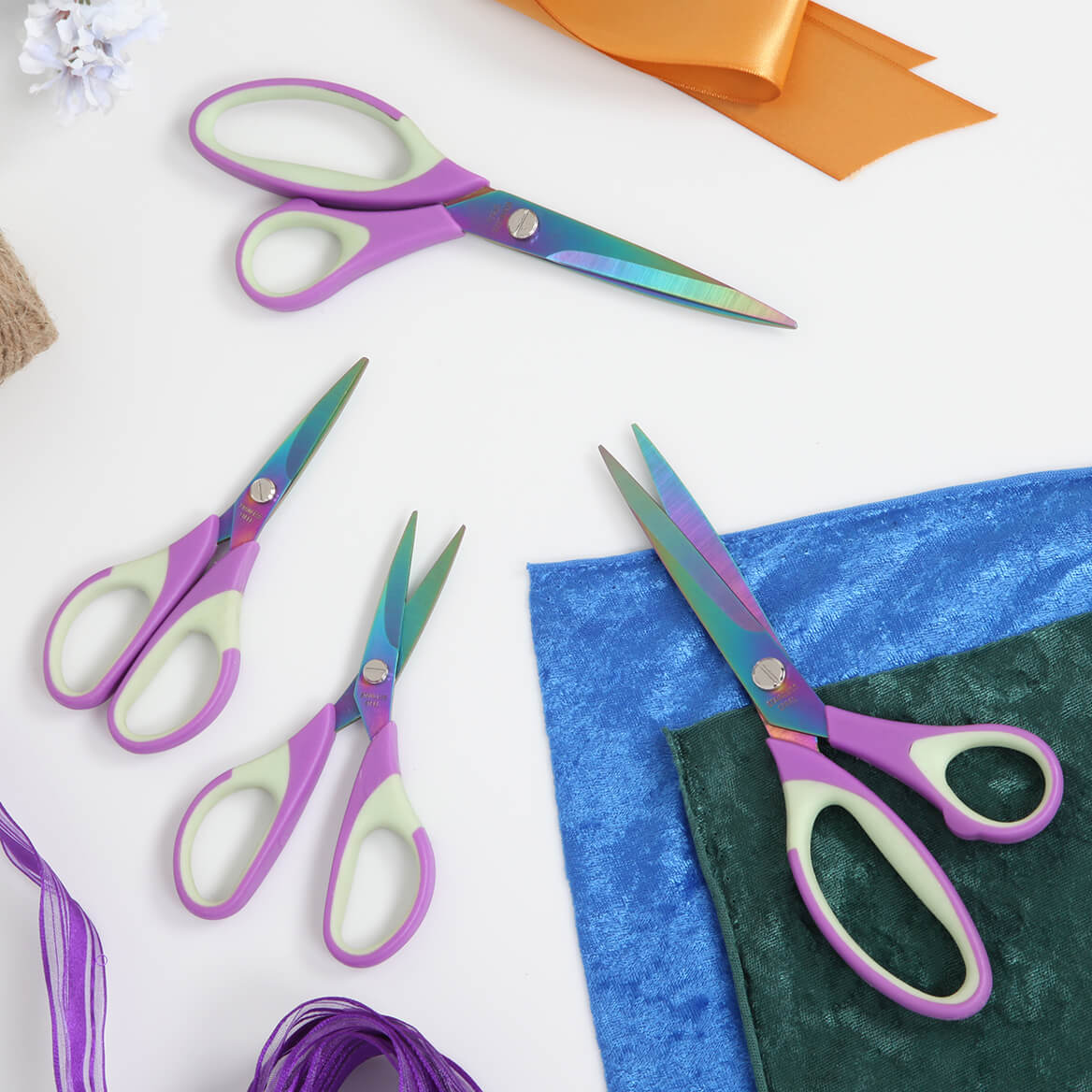 Titanium Purple Scissors Set of 4