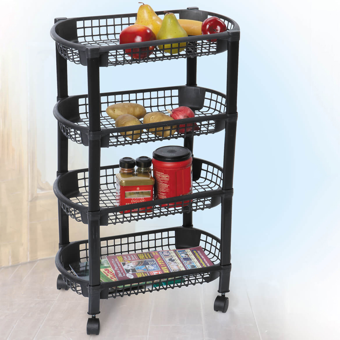 4 Tier Rolling Cart